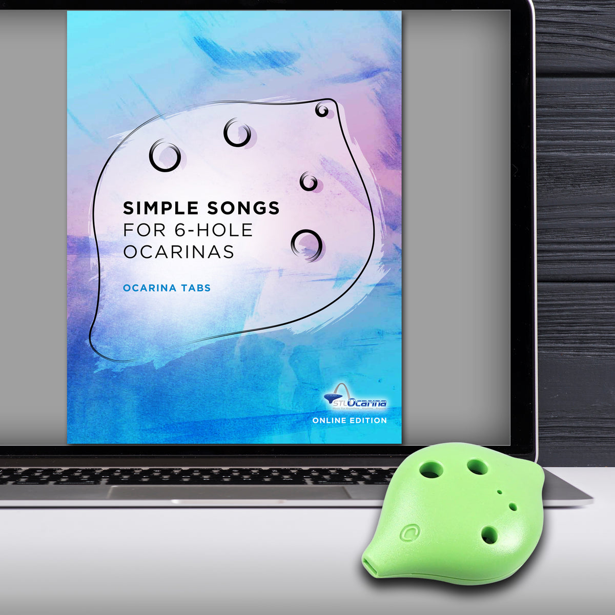 6 Hole Green Plastic Soprano Ocarina – STL Ocarina